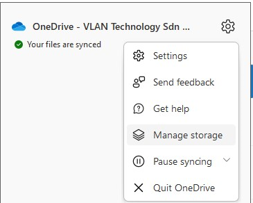 Checking Space for OneDrive – VLAN Asia Helpdesk